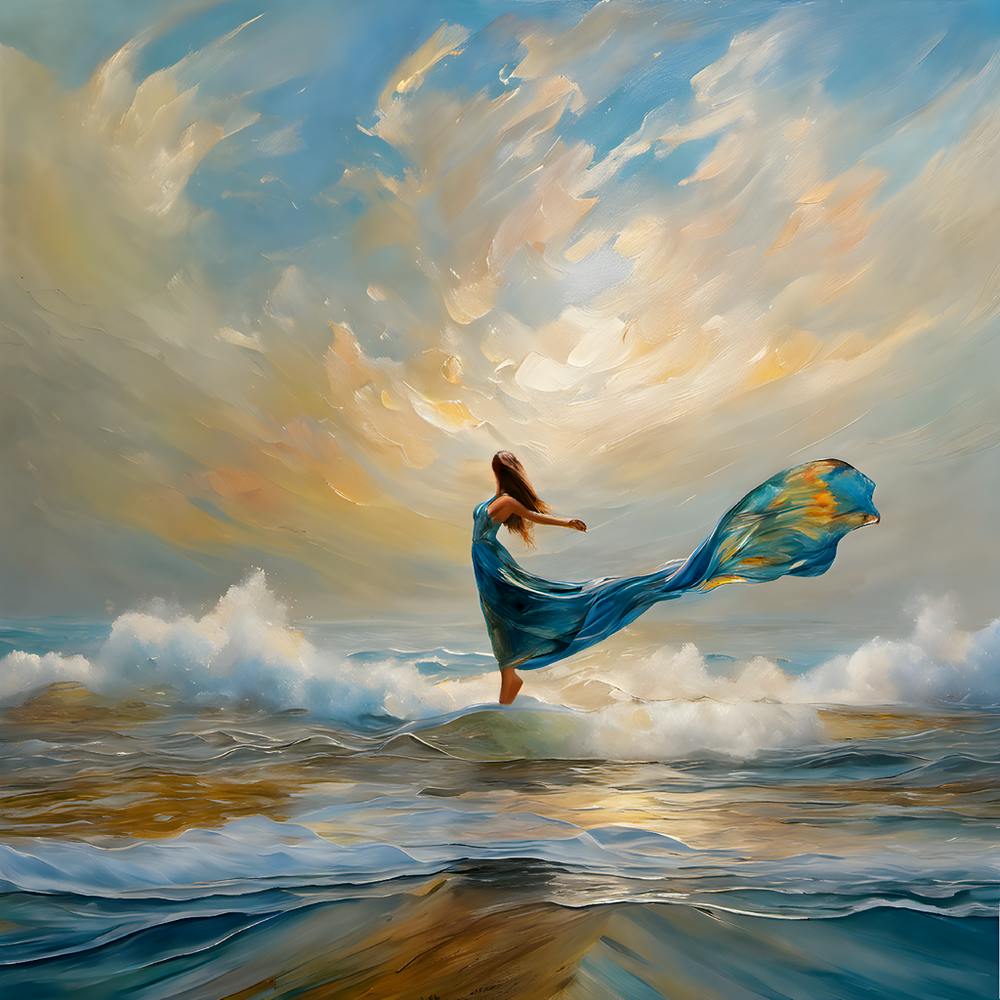 Water Element - Women Empowerment Piece Conjuring Summoning At One With ...