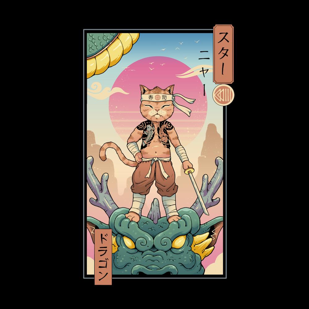 Dragon Meowster Art Print by Vincent Trinidad Art – Fy!