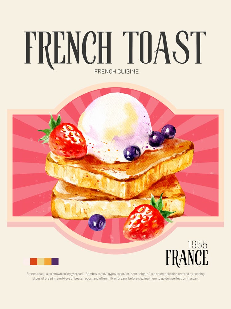 French Toast Art Print by Pinecone Ooze – Fy!