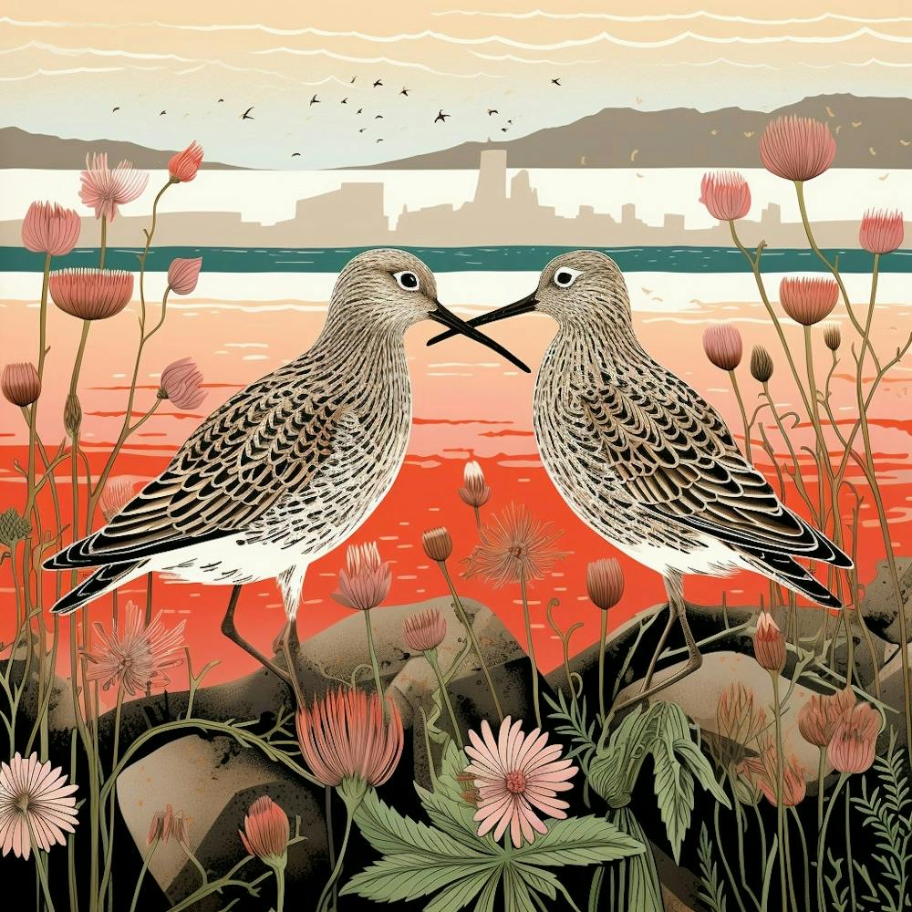 Bird In Nature Dunlin 2 Art Print by Feathered Muse – Fy!