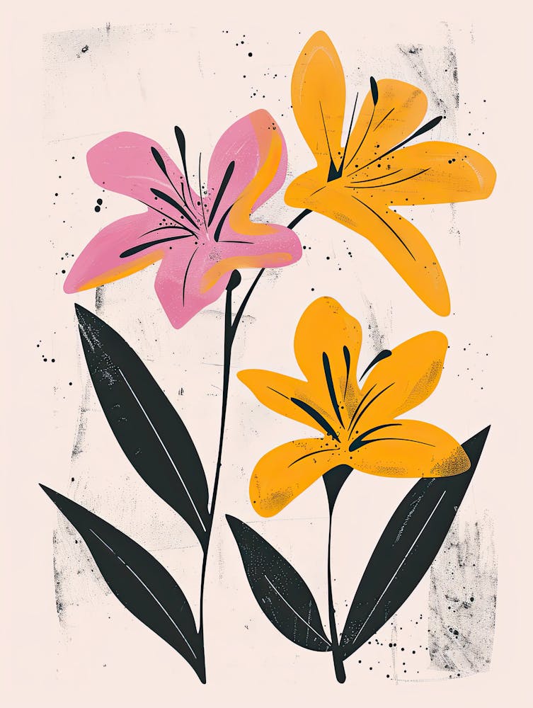Bratislava Flower Market Boho Minimalist Style Art Print by Bauhaus ...