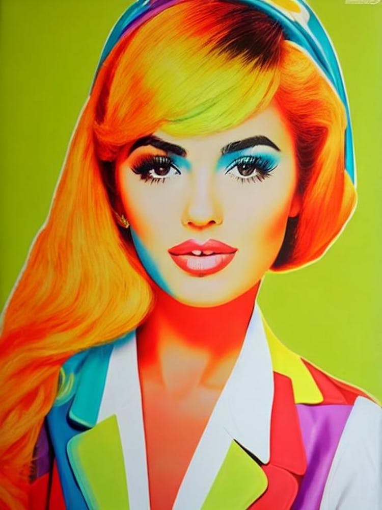 Danna Paola Colourful Pop Art Art Print by The Music Lab – Fy!