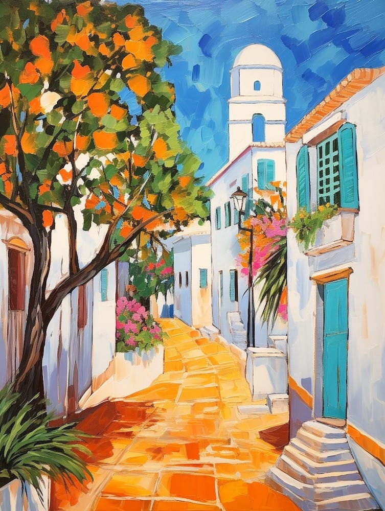 Hammamet Tunisia 4 Fauvist Painting Art Print by MedArt – Fy!