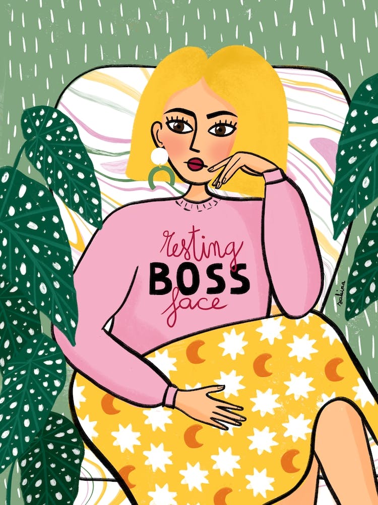 Boss Lady Lotta Art Print by Sakina Saidi – Fy!