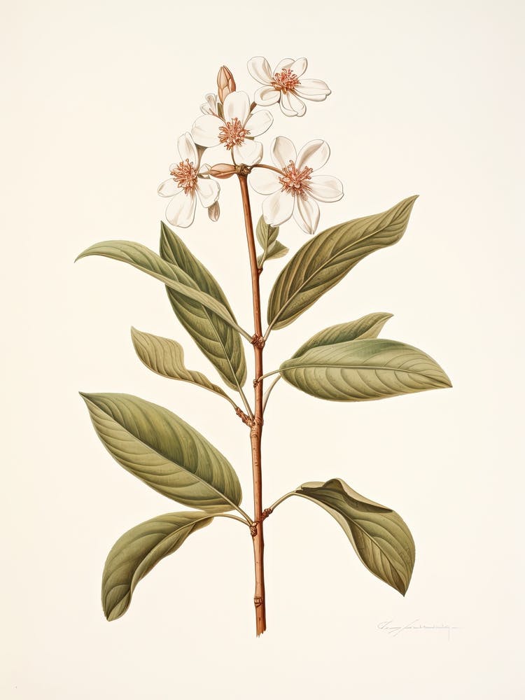 Cinnamon Vintage Botanical Herbs 3 Art Print by Whimsical Meadows – Fy!