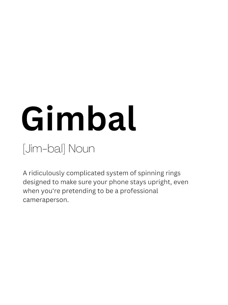 Gimbal Definition Meaning Art Print by Kaigozen – Fy!