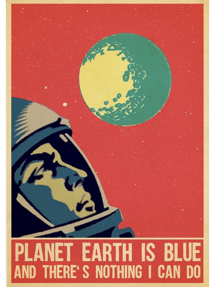 Space Oddity, David Bowie Art Print by Indieprints – Fy!