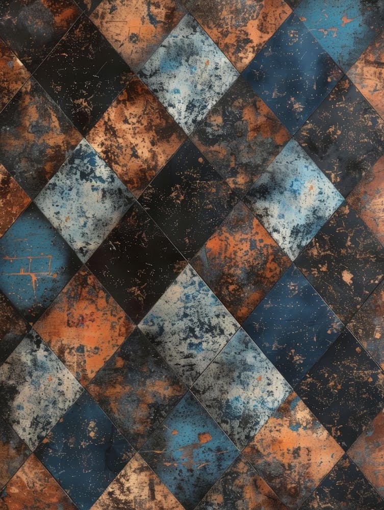 Rusty Tiles Art Print by Moving Clouds Art – Fy!