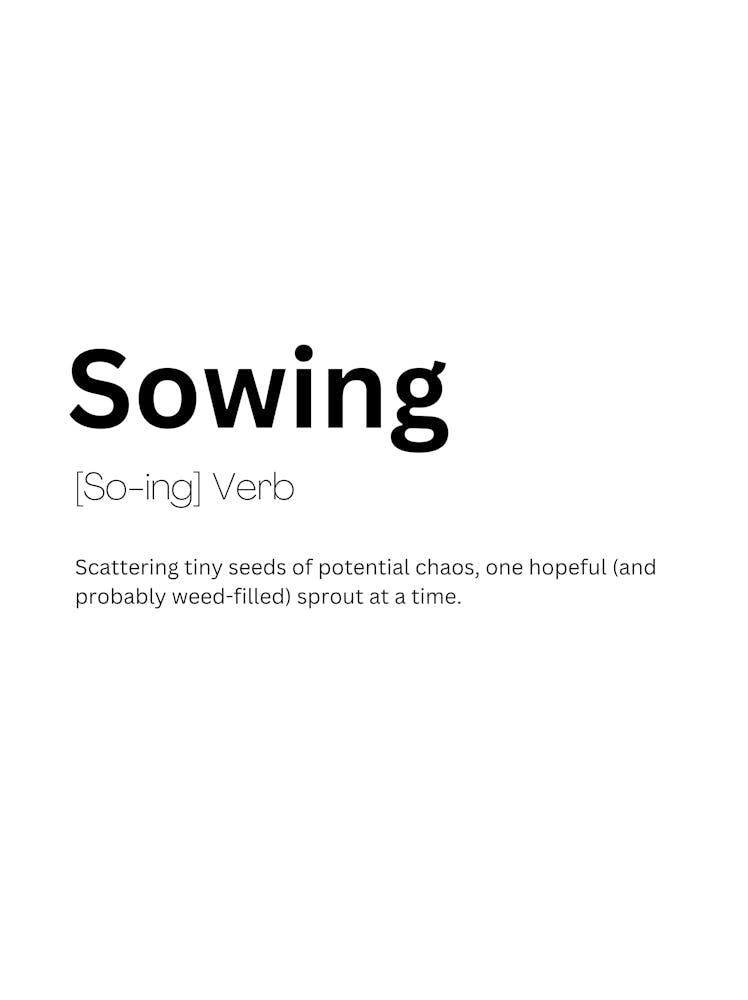 Sowing Definition Meaning Art Print by Kaigozen – Fy!