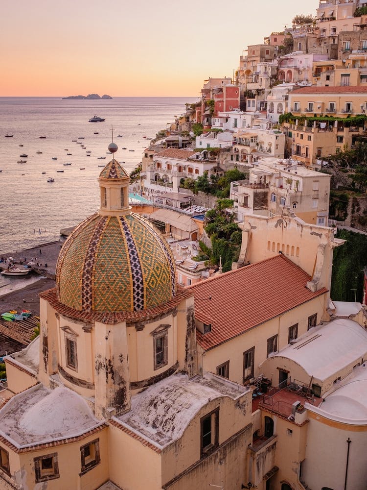 Positano Sunset Art Print by Nina's Clicks – Fy!