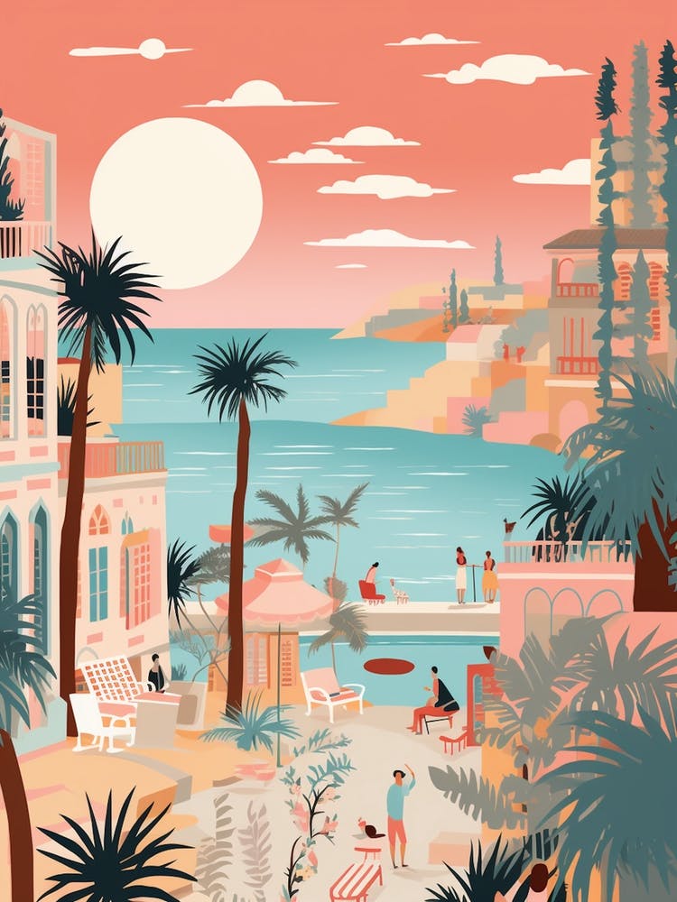 Hurghada Egypt 4 Illustration Art Print by MedArt – Fy!