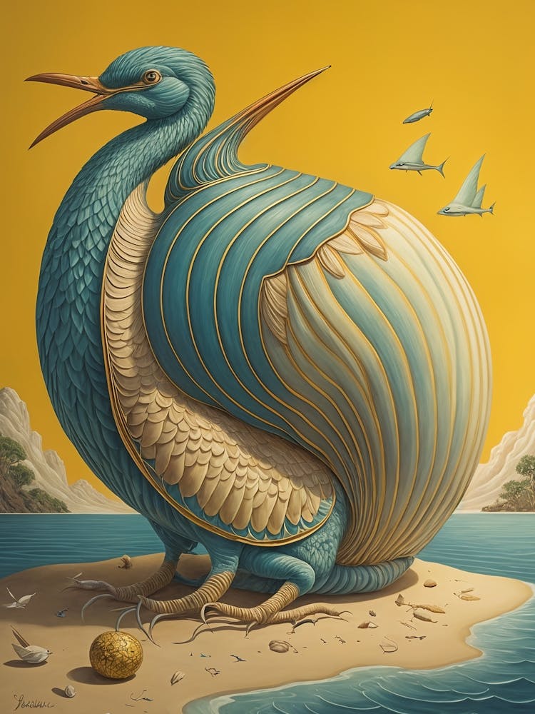 The Shell Bird Art Print by Daydream Pacific – Fy!