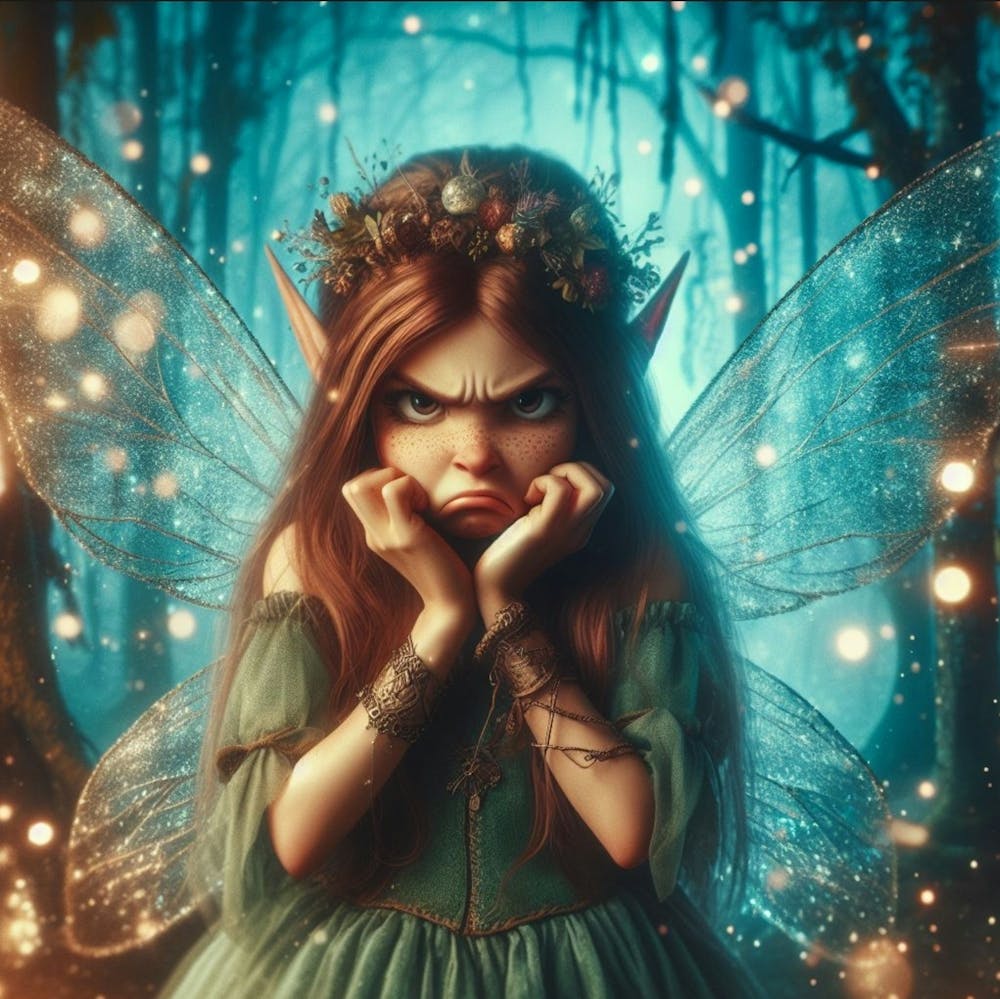 Grumpy Fairy Art Print by Wossco – Fy!