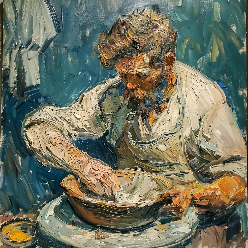 Van Gogh Style: The Potter Series 1 Art Print by David Miller – Fy!