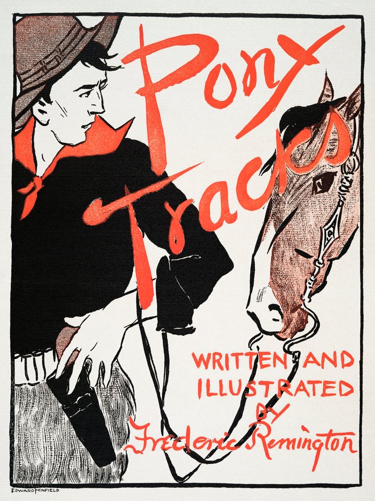 Pony Tracks (1895), Edward Penfield Art Print by Fy! Classic Art Prints ...