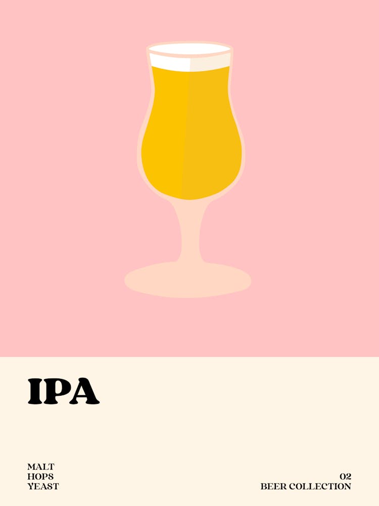IPA Beer Art Print by Lauren Beth Designs – Fy!