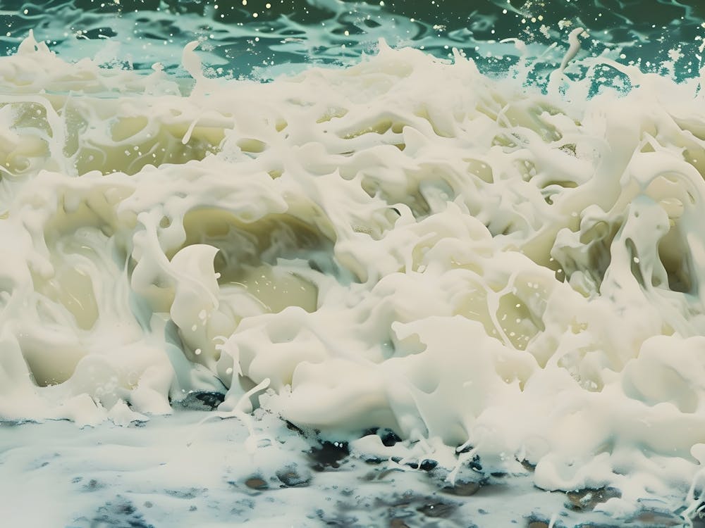 Wave Splashing Art Print by Artbyn – Fy!