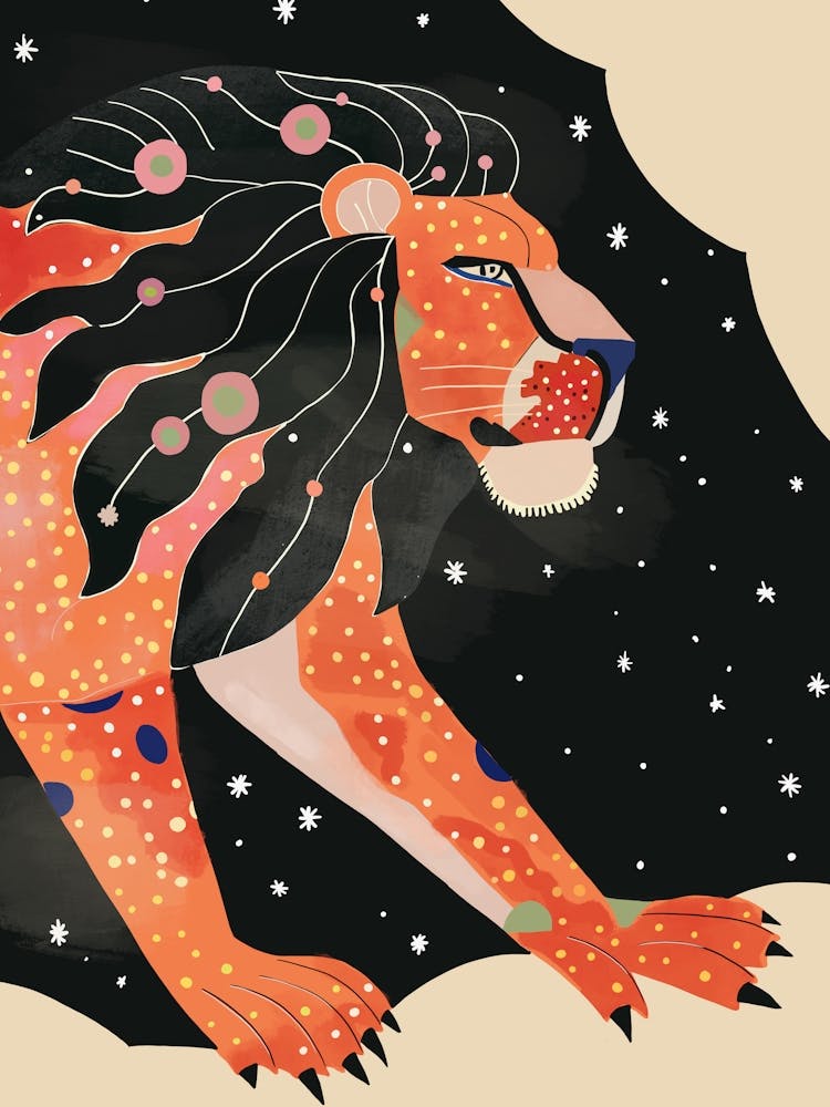 Astral Lion Art Print by ArtsySesta – Fy!