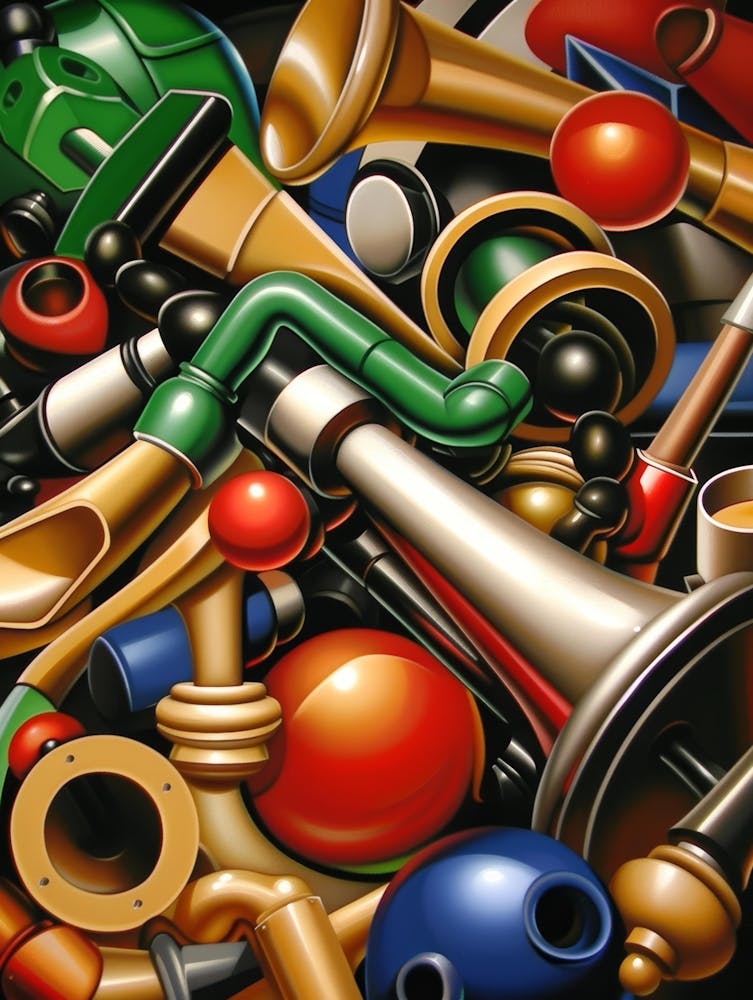 Collection Of Musical Instruments Art Print by Moving Clouds Art – Fy!