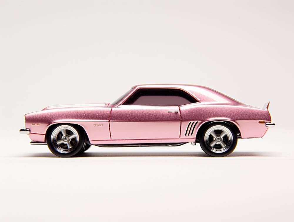 Toy Car 69 Camaro Pink Art Print by Scribble Studio – Fy!
