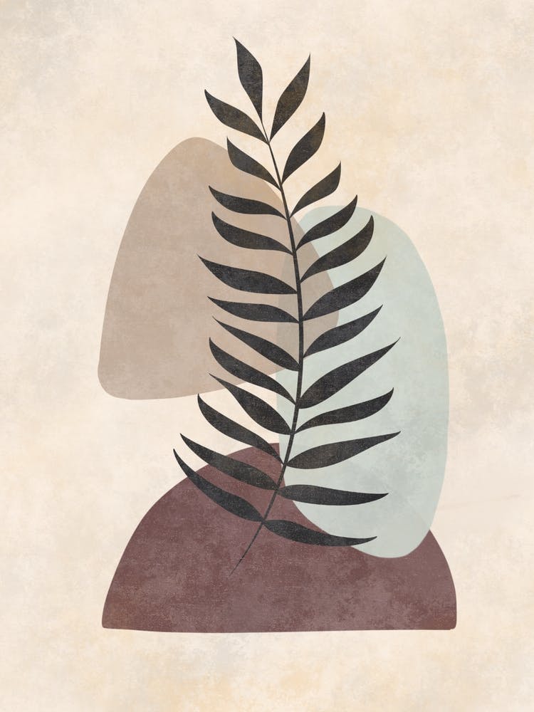 Abstract Fern Art Print by BestArt – Fy!