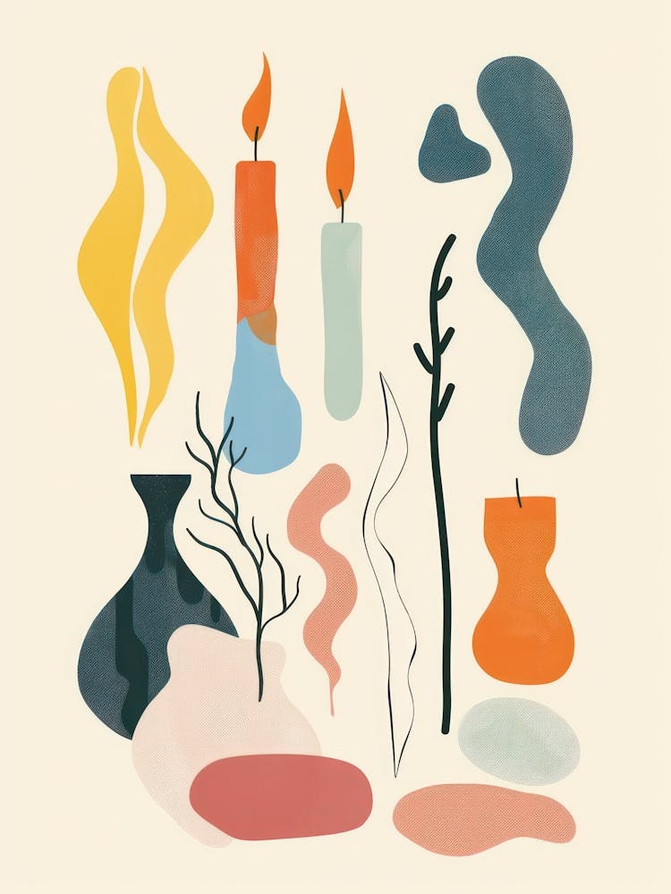 Cute Abstract Objects Collection 10 Art Print by Abstract Art ...