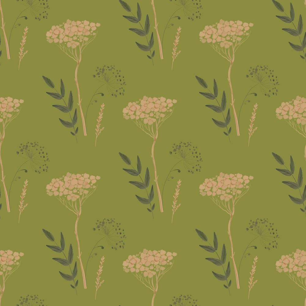 Sage Green Yarrow Art Print by MiniPopTart – Fy!