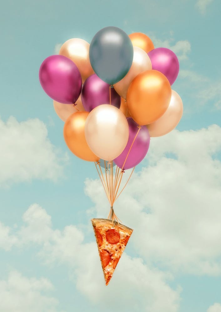 Pizza Balloon Art Print by Jonas Loose – Fy!