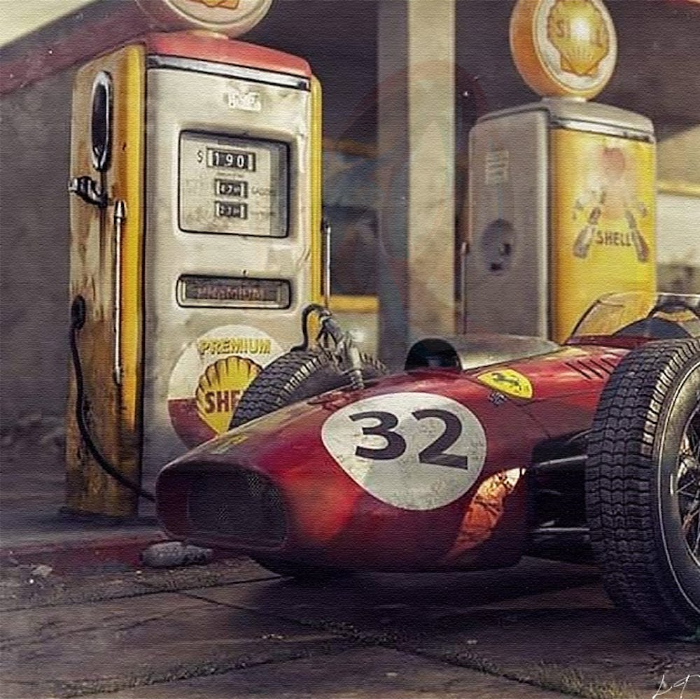 Old Car Dal Benzinaio1 Art Print by Ritrattiearti – Fy!