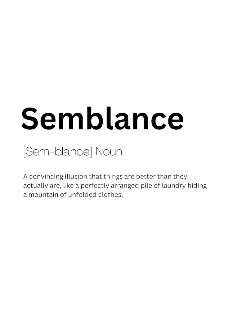 Semblance Definition Meaning Art Print by Kaigozen – Fy!