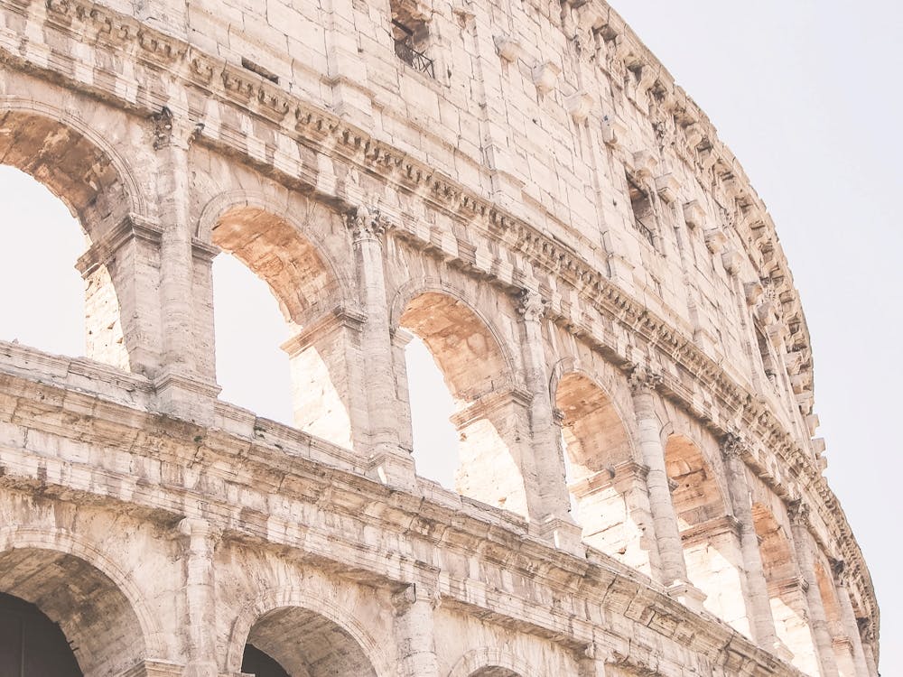 Rome, Italy I Colosseum in summer pastel aesthetic morning light ...