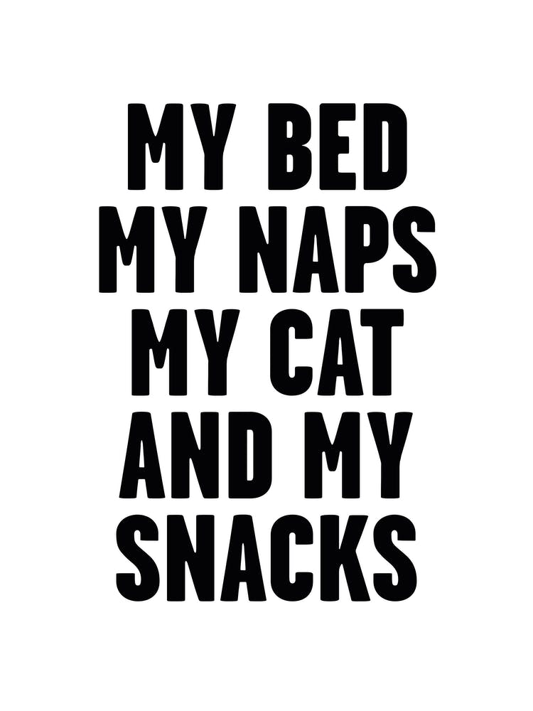 My Bed, My Naps Art Print by Mambo – Fy!