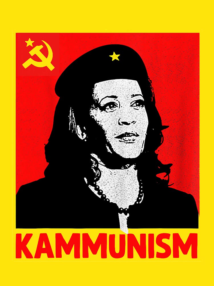 Kamala Harris Kammunism communism Harris Walz Art Print by Shoopshirt – Fy!