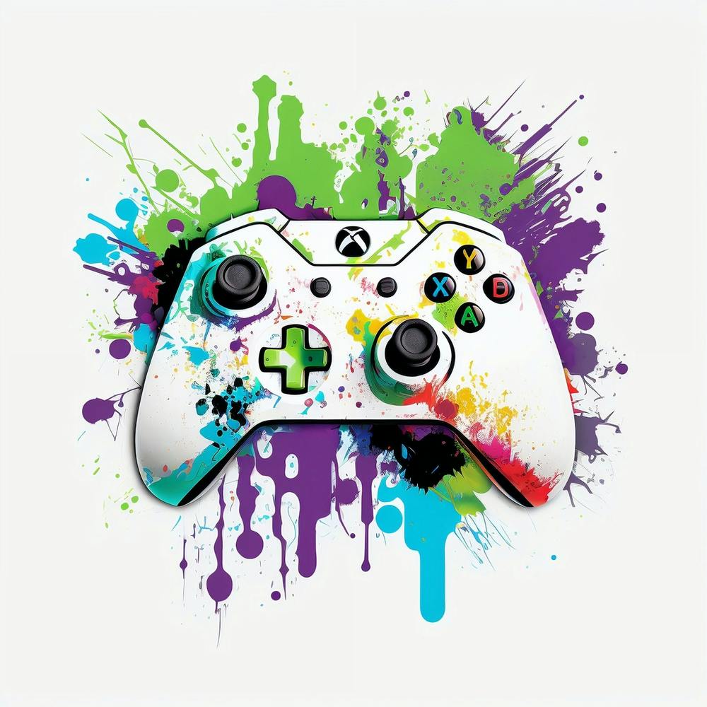 Xbox Controller Canvas Print Art Print by IslaNovella – Fy!