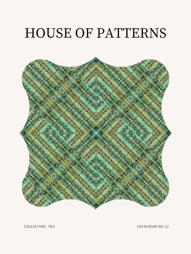Tile Pattern Poster 12 Art Print by House of Patterns – Fy!