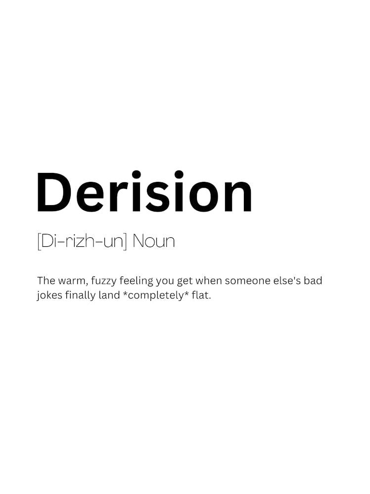 derision example sentence