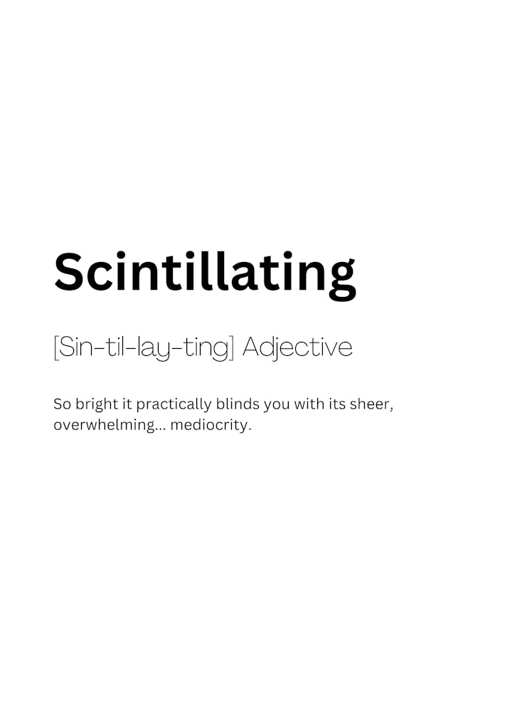 Scintillating Definition Meaning 1 Art Print by Kaigozen – Fy!