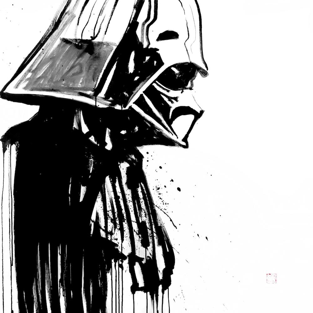 Darth Vader Square Art Print by Pechane Sumie – Fy!