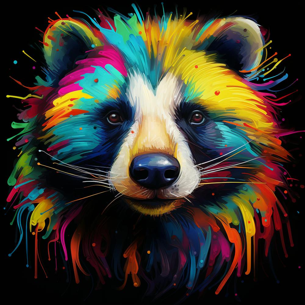 Badger Impression Art Print by Xandra – Fy!