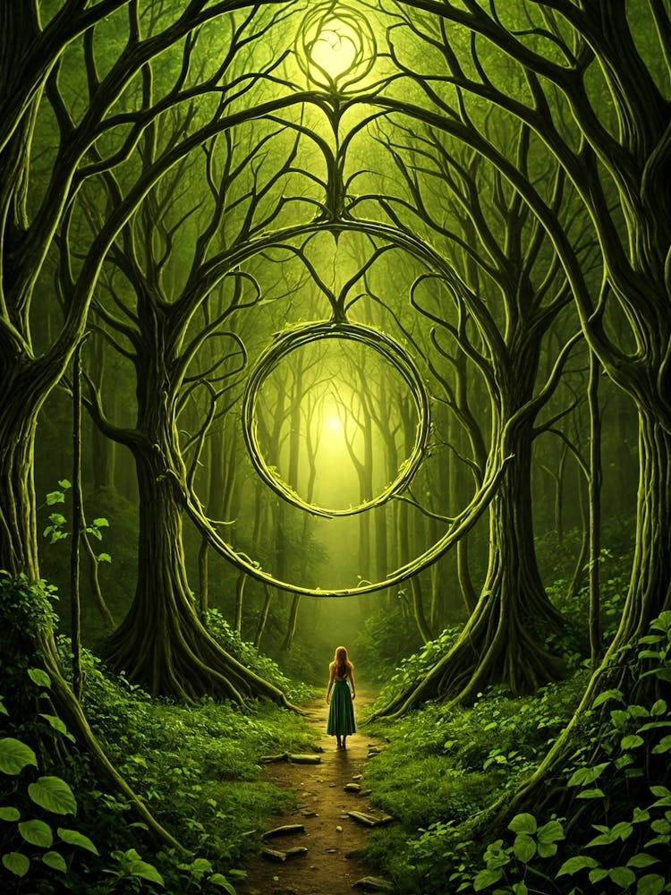 Eerie Forest Light Art Print by Daydream Pacific – Fy!