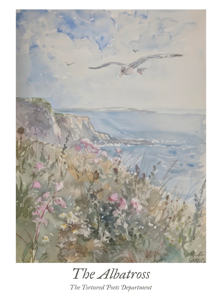 Taylor Swift Fan Art The Albatross Ttpd Watercolour Art Print by Mambo ...