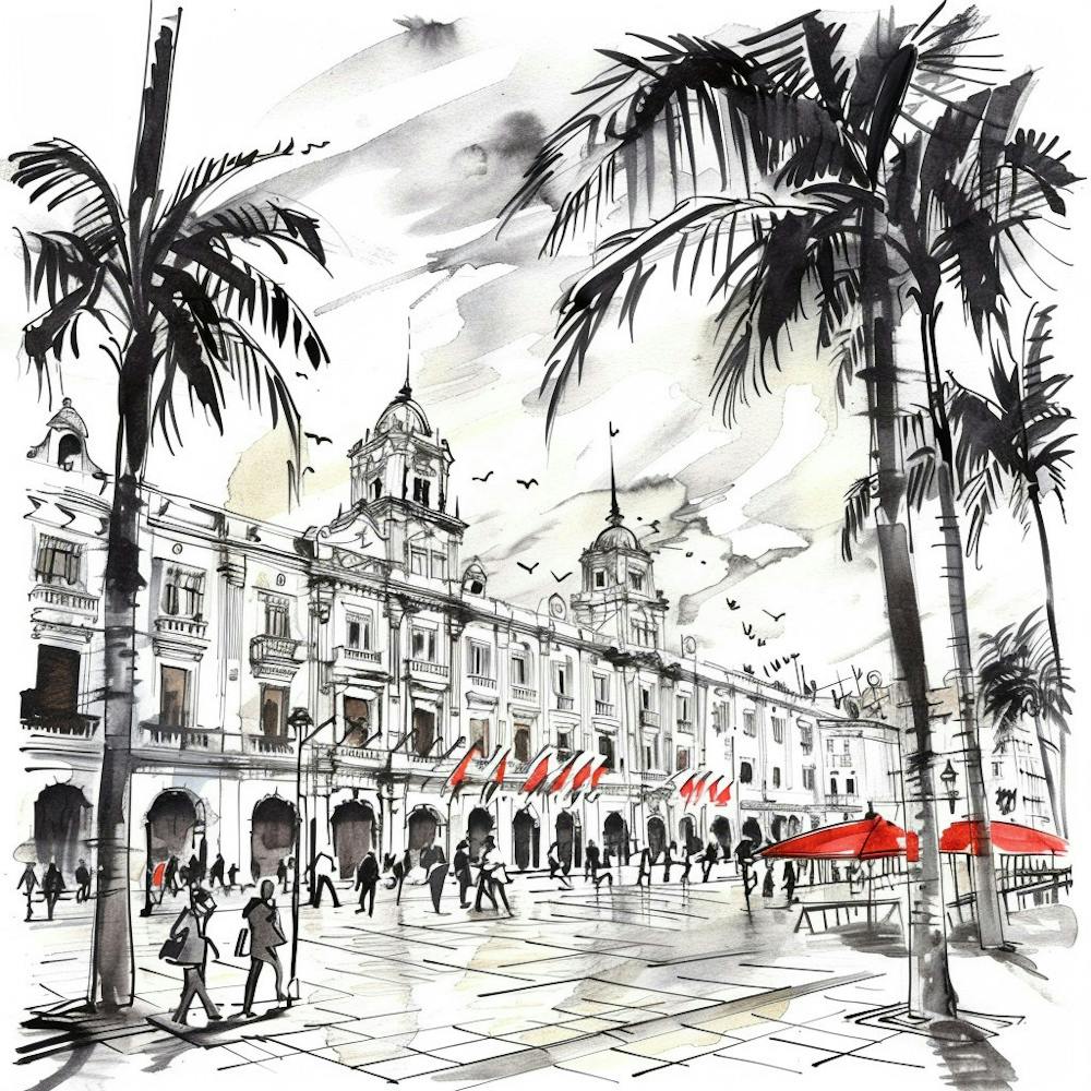 San Pedro Square Art Print by ThatWorksMedia – Fy!