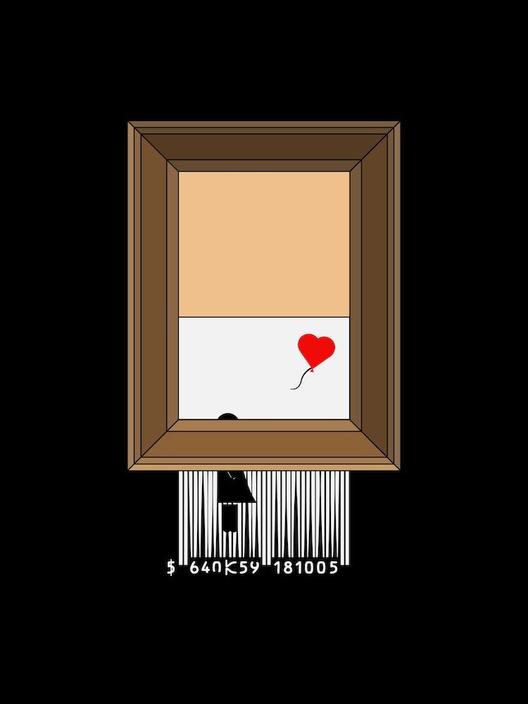 Banksy Shredding Art Print by Viktor Hertz – Fy!