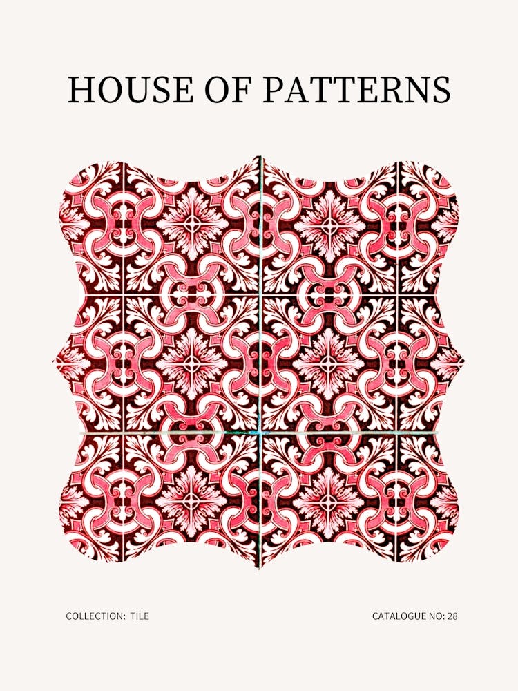 Tile Pattern Poster 29 Art Print by House of Patterns – Fy!