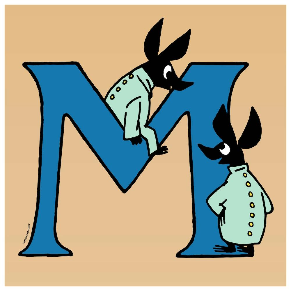 Moomin Collection Alphabet Letter M Art Print by The Moomin Art Prints ...