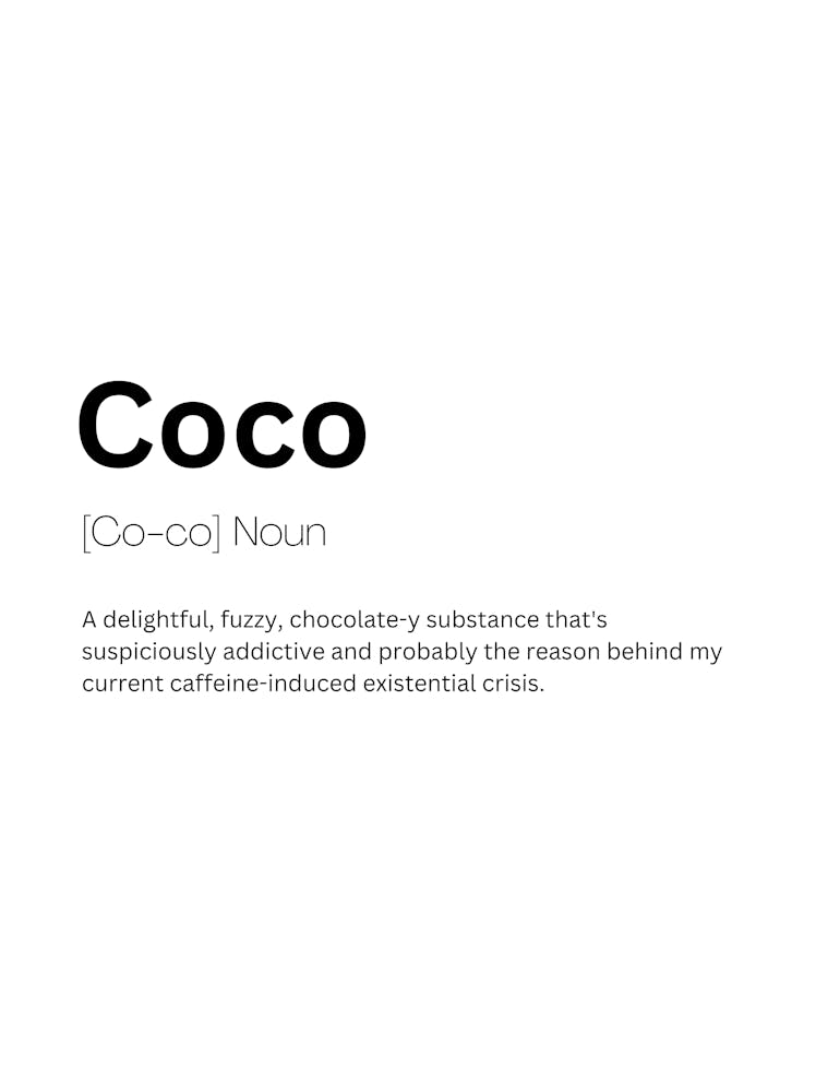 Coco Definition Meaning 1 Art Print by Kaigozen – Fy!