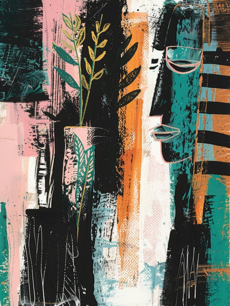 Abstract Painting 1900 Art Print by Moving Clouds Art – Fy!