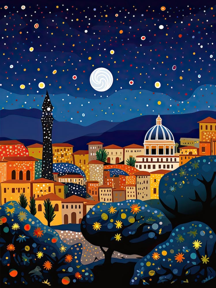 Rome, Illustration In The Style Of Pop Art 3 Art Print by Travel Poster ...