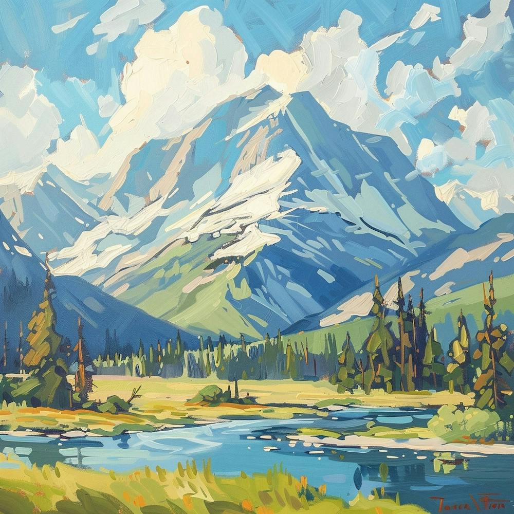 'Mountainscape' Art Print by ThatWorksMedia – Fy!