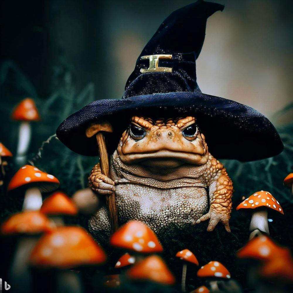 Toad In Wizard Hat Art Print by Moonbeam18 – Fy!